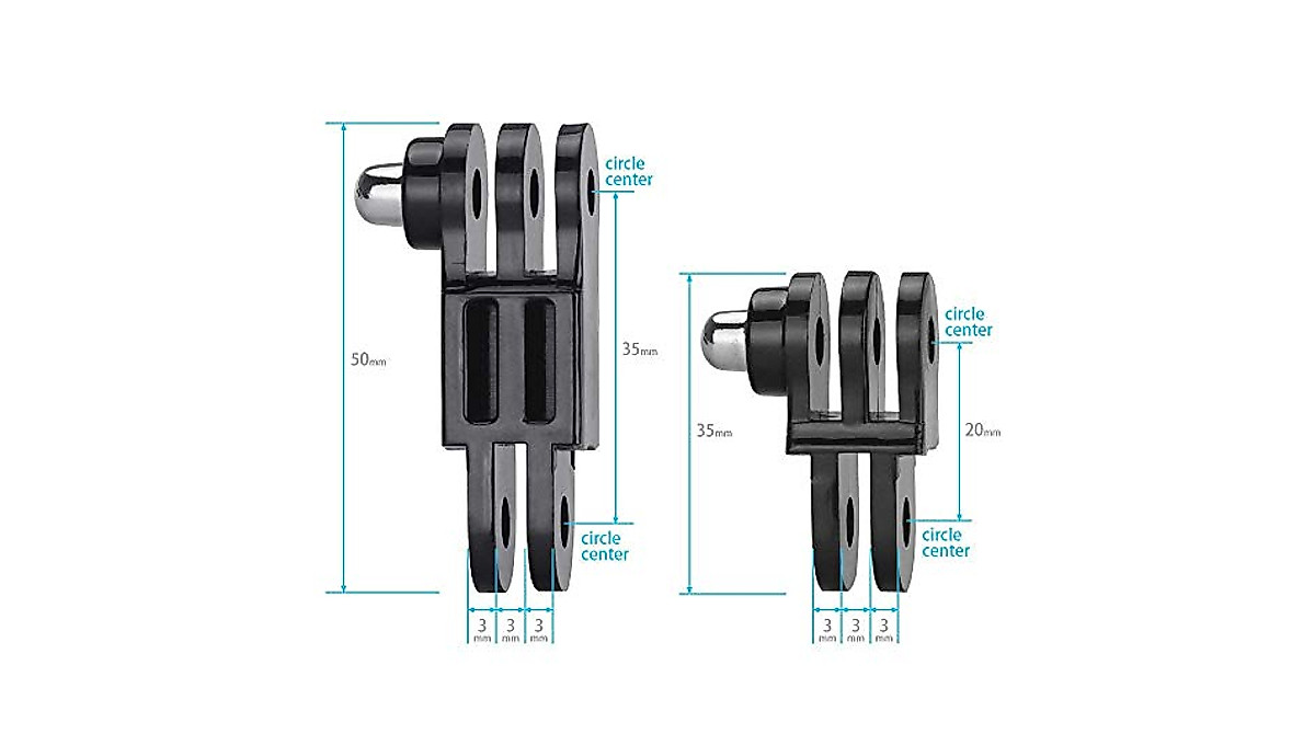 HSU Adjust Arm Straight Joints Mount for Action Cameras | Versatile ...