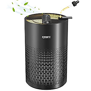 Air Purifier for Home with Essential Oil Diffuser, FITNATE True HEPA Filter, Air Purifiers for Large Room Up to 215 Sq. Ft and Filters 99.9% of Pet Dander, Dust, 20dB Quiet Air Cleaner for Bedroom Pet