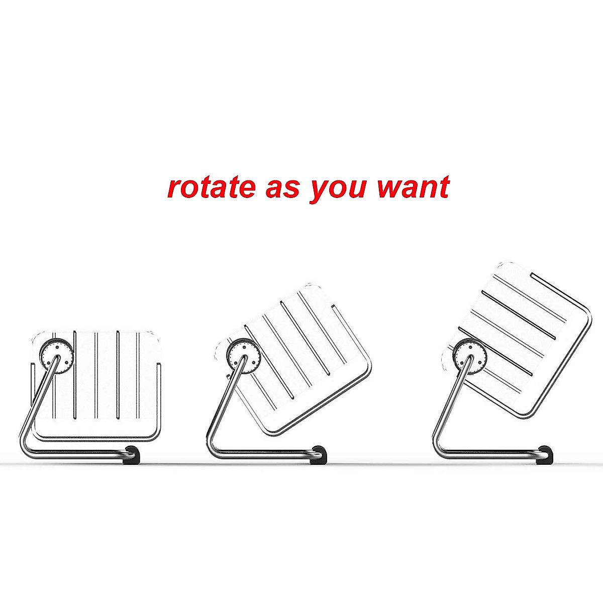 Focux Clear Acrylic Remote Control Holder Organizer Magic Telephone and Stationary Holder Holds up to 6 Remotes,360 Degree Rotatable (Clear)