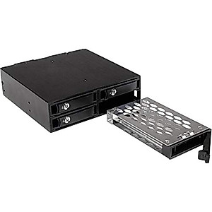 StarTech.com 4-Bay Mobile Rack Backplane for 2.5in SATA/SAS Drives - Hot Swap SSDs/HDDs from 5-15mm - Supports SAS II & SATA III (6 Gbps) , TAA (SATSASBP425)