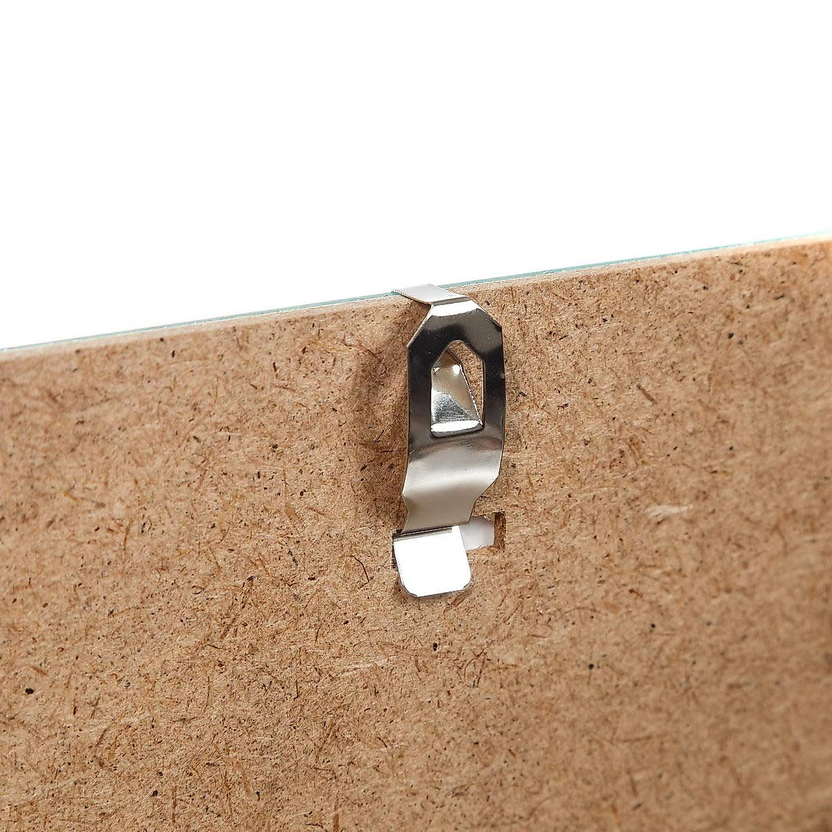 WOOD SIDE ORBIS Glass Clip Picture Frames 11x14 - Pack of 2, Clear Craft Photo Frames