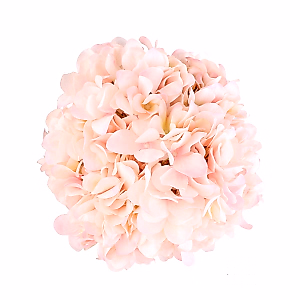 Blooming Paradise Artificial Fake 5Flowers Plants Silk Hydrangea Arrangements Wedding Bouquets Decorations Plastic Floral Table Centerpieces Home Kitchen Garden Party Festival Bar DIY (Light Pink)