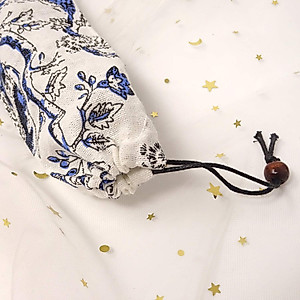 Honbay 5PCS Portable Straw Carrying Case Straw Pouch Travel Bag for Various Straw, Cleaning Brush and Cutlery