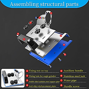 45 Degree Tile Chamfering Tool - Type 100 Angle Grinder Stand for Tile 45° Chamfer Cutting,Adjustable Angle Grinder Bracket Angle Grinding Fixed Holder, Special Cutting Bracket