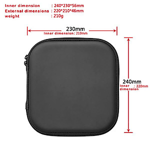 2023 Anti-Scratch Wireless Zipper Storage Bag Travel Carrying Case for AirPods Max