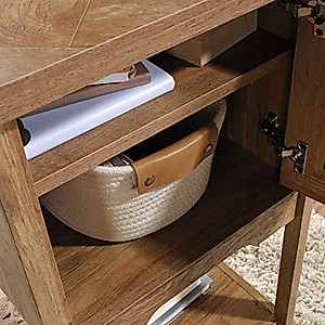 Sauder Coral Cape Desk, L: 58.62" x W: 23.47" x H: 30.0", Sindoori Mango Finish