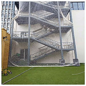 Anti-Fall Stair Nets Fence Nets Baby Safety Net, Stairs Balcony Anti-Fall Net Window Protection Net Outdoor Development Training Climbing Net Bar Garden Decoration Net Hanging Clothes Net White Rope