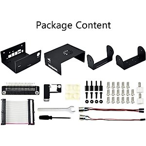 waveshare Metal Case (C) Enclosure for Jetson Nano Developer Kit and B01 Version with Camera Holder,Reset,Power Buttons Compatible IMX219 Series Camera,Wireless-AC8265,Cooling Fan