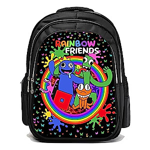 Rainbow friends Backpack Gift Novelty Backpack Portable Large Capacity Packsack 16Inch