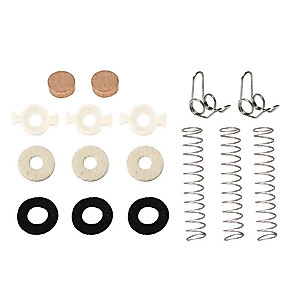 Jiayouy 16Pcs Trumpet Valve Spring Felt Washers Cork Pad Set Trumpet Valve Replacement Parts