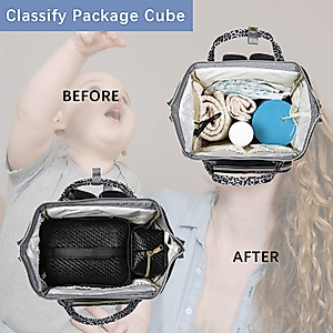 TRENDPLAY Diaper Bag Organizer - Classify Bag for Baby and Mom, Ideal As Travel Weekender Bag, Labor, Cosmetic Bag, Toiletry Bag, Sports Pounch£¬ 3 Pieces Defferent Bags