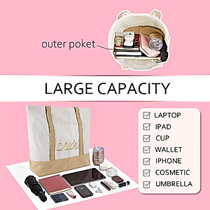 Bride Tote Bag Bride Gifts Bride Bag Bride to Be Gifts Bride to Be Bag Bachelorette Party Decorations Bridesmaid Gift Bride To Be Accessory Wedding Engagement Bridal Shower Gift,Engagement Party Favor