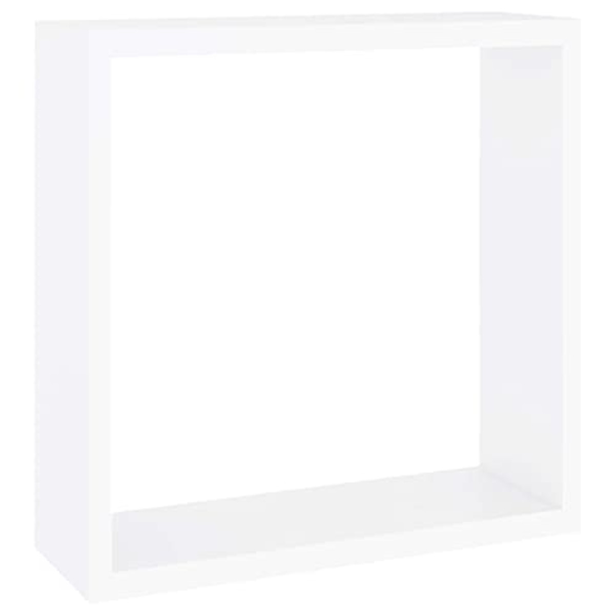 QZZCED Wall Cube Shelves 3 pcs,Floating Shelves,Wall Shelf,Hanging Shelf,Display Shelf,for Bathroom,Bedroom,Toilet,Kitchen,Office,Living Room Decor,White MDF