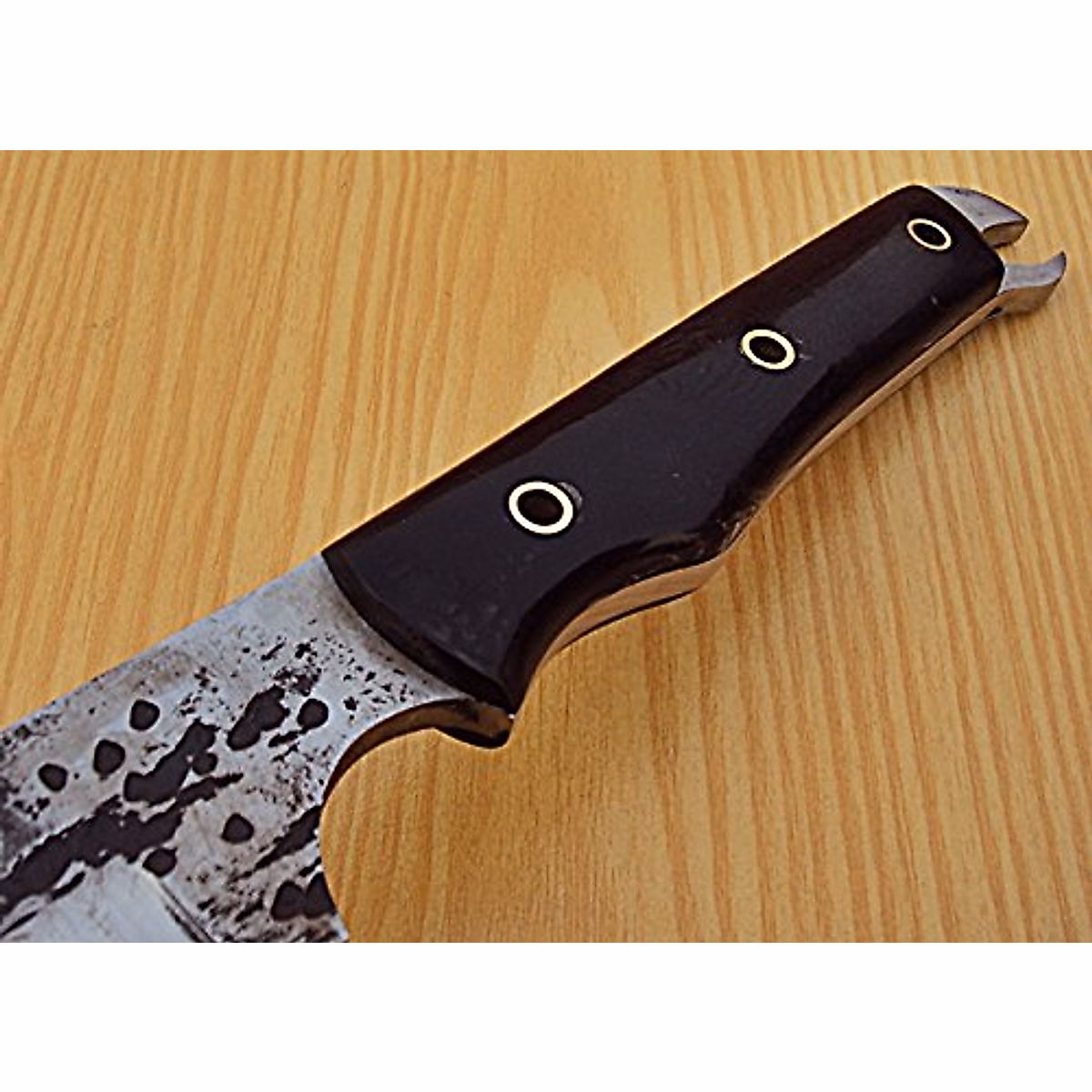 Poshland REG-Q-540- Custom Handmade Hi Carbon Steel(1095) Full Tang 13.3" Inches Nakiri Knife.