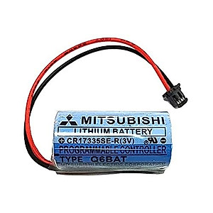 Mitsubishi Battery - Q6BAT - CR17335SE - 3V - PLC Lithium Battery Plug