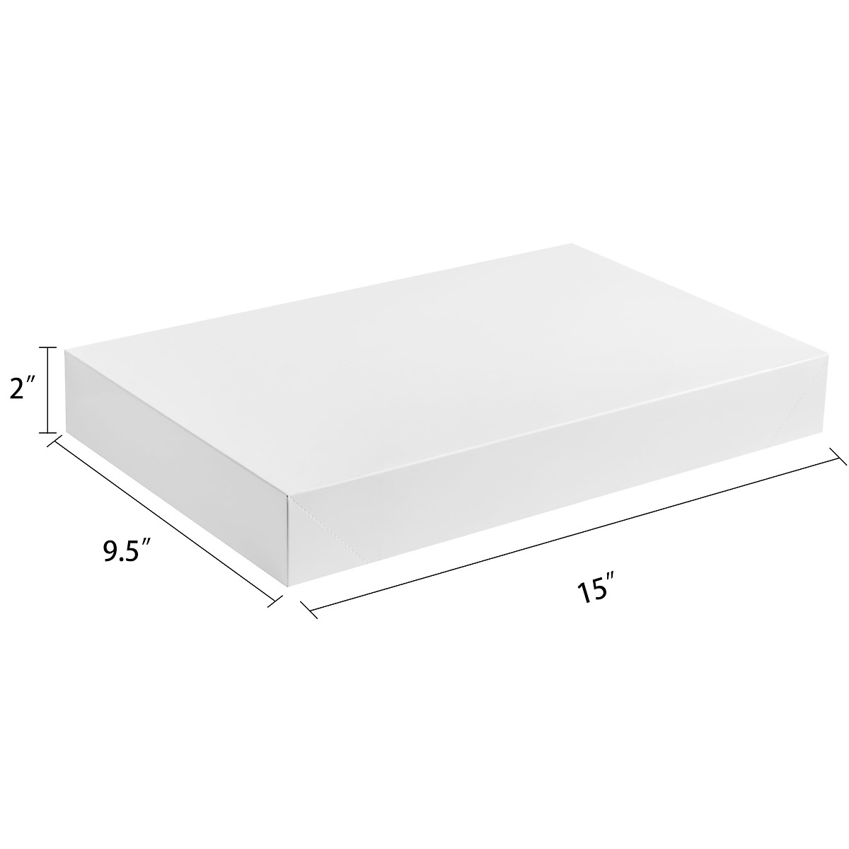 SUNCOLOR 12 Pack 15" White Large Gift Boxes With Lids For Clothes Presents