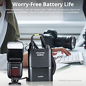 Godox TT685IIS 1/8000s HSS GN Speedlite Flash TTL TCM efficient Conversion Function Built-in Godox 2,4G X System Receiver(TT685IIS for Sony)