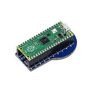 Raspberry Pi Pico 1.28” Round LCD HAT, 1.28inch LCD Display Module for Raspberry Pi Pico 65K RGB Colors 240×240 Pixels with SPI Interface