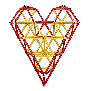 WITKA 200 Pieces Magnetic Building Sticks Block Toys, Children Intelligence Learning STEM Toys and Brain Training Set for Kids and Adults