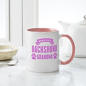 CafePress Worlds Best Dachshund Grandma Mugs Ceramic Coffee Mug, Tea Cup 11 oz