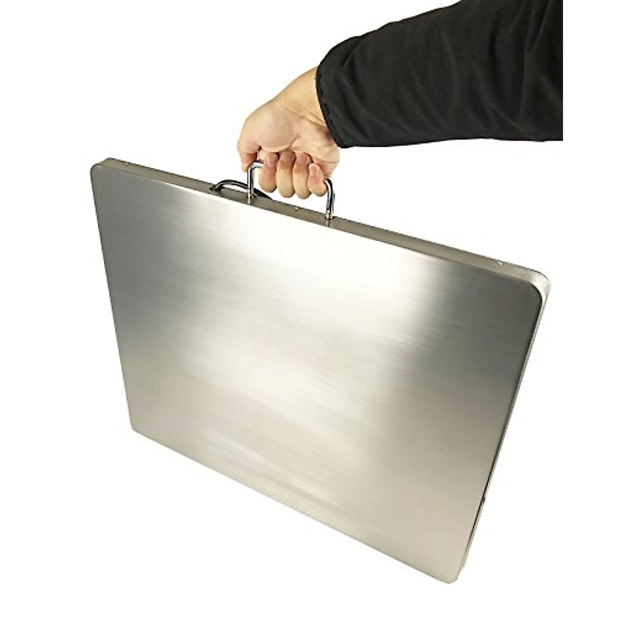 Angel USA Extra Large Platform 22 Inches x 18 Inches Stainless Steel 400 Pounds Heavy Duty Digital Postal Shipping Scale, Powered by Batteries or AC Adapter, for Floor Bench Office Weight Weighing