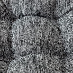 QILLOWAY Indoor/Outdoor Bench Cushion,51-Inches (Charcoal Grey/Black)