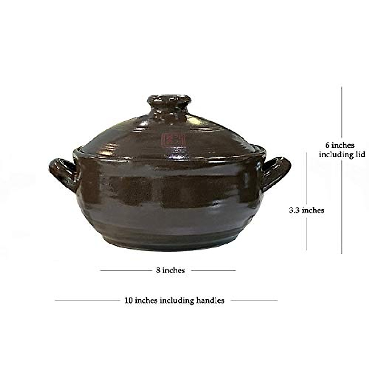 OnggiJonggi Korean Earthenware Clay Hot Pot (1400ml)