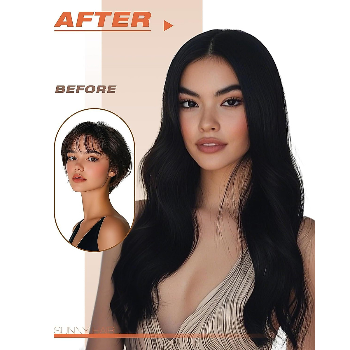 Sunny Hair Tape in Hair Extensions Human Hair Black 22 Inch Hair Extensions Real Human Hair Tape in Extensions Invisible Tape in Human Hair Extensions Seamless Hair Extensions Jet Black 50g 20pcs