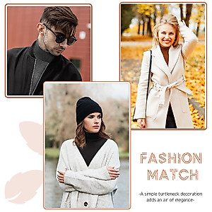 8 Pcs Dickey Collar Fake Turtleneck Fake Detachable Collars Faux Turtleneck Collar Half Top Mock Blouse Collar for Women Men Adults Sweater, 8 Colors