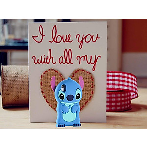 FINDWORLD Cases for iPhone XR Case, Lilo Stitch Cute 3D Cartoon Unique Soft Silicone Animal Rubber Character Shockproof Anti-Bump Protector Boys Kids Girls Gifts Cover Housing Skin for iPhone XR 6.1”