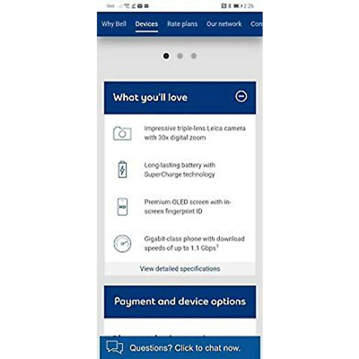 Huawei P30 Pro 128GB 8GB RAM VOG-L29 Dual Sim Unlocked GSM 6.47" 40MP (Breathing Crystal)