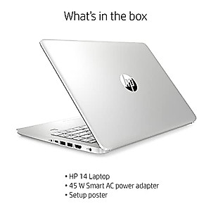 2022 HP 14" HD Touchscreen Laptop - 11th Gen Intel i3-1115G4 - 16GB DDR4 - 512GB M.2 NVMe SSD - Intel UHD Graphics - HDMI WiFi Bluetooth Webcam - Silver - Windows 11 Pro w/ 32GB USB Drive