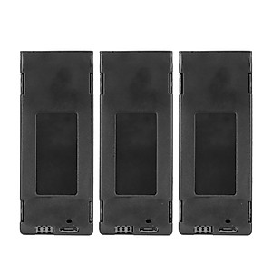 3Pcs 3.7V 1800mAh Drone Lipo Replacement Battery Compatible with E88 E88Pro E100 E99 K3 K6 E89 P1 P4 P5 P8 P10 RC UAV Drone, RC Quadcopter Drone Lithium Battery with 1 Tow 3 Cable
