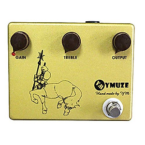 YMUZE Handmade GOLD Professional Overdrive Boost Guitar Effects Pedal