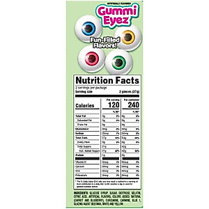 Herberts Best Gummi Eyez - Glotzer Eyeball Gummy Candy (2 Pack) W/Bundle Bonanza Candy