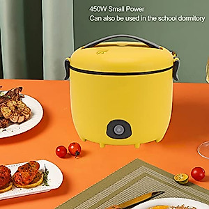 Small Grain Cooker, Inline Heating One Key Operation Stick Mini Rice Cooker Portable for Dormitory Meat Stew (US Plug 110V)