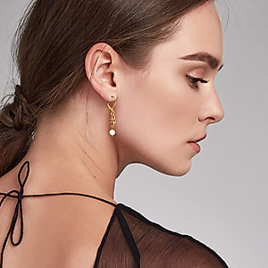 100pcs Hypoallergenic Earring Hooks, Leverback Earwire, Gold Plated Brass Earrings Making Findings CF190-15mm Long (50 Gold & 50 Silver)