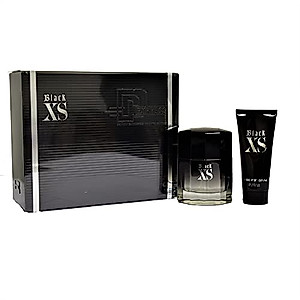 Paco Rabanne Black XS for Men 2 Piece Set (3.3 Ounce Eau de Toilette Spray + 3.3 Ounce Shower Gel)