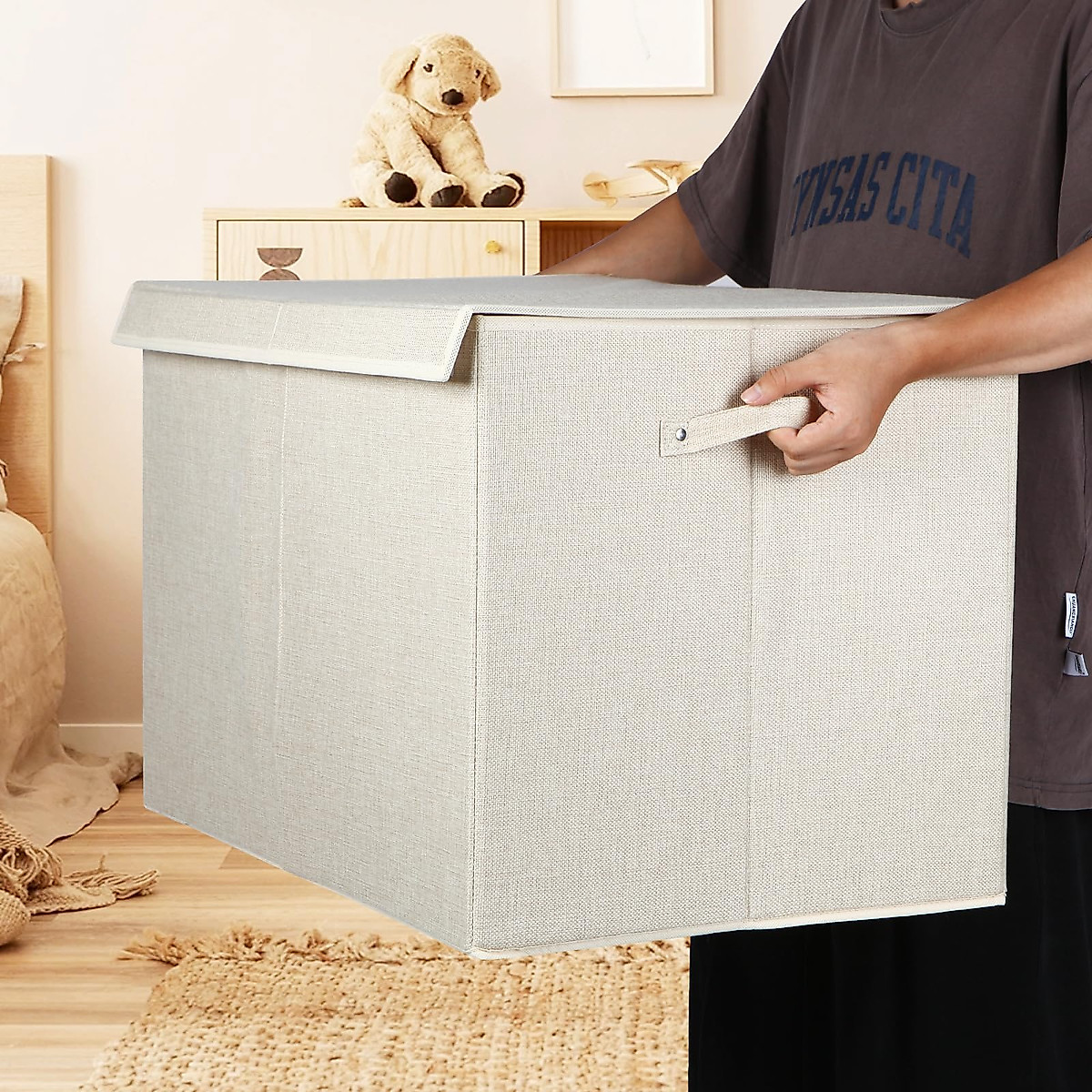 popoly Toy Box Chest 26"x17" x17", Large Toy Box Chest 25"x13" x16"