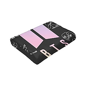 xuebi Kpop Dynamite Blanket Flannel Ultra-Soft Fleece Throw Blanket Bedding Fuzzy Lightweight Bed Couch for Adults 50*40in