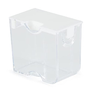 Elizabeth Ward Bead Storage Solutions Clear Plastic Storage Containers (5pc) – Medium – Organize Beads, Jewelry Making and Craft Supplies, Earrings and More – Securely Snaps Shut, 1-3/4” x 2” x 1-1/8”