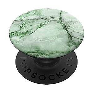 Brave New Green Marble-Look - Simple Elegant Calm Modern PopSockets PopGrip: Swappable Grip for Phones & Tablets