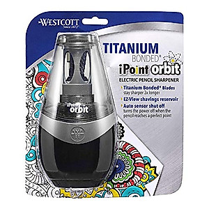 Westcott 16059 iPoint Orbit Electric Pencil Sharpener for Home and Office