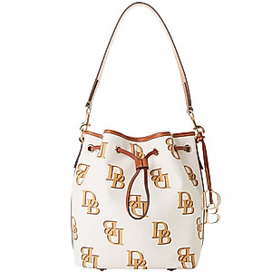 Dooney & Bourke Handbag, Monogram Drawstring - Beige