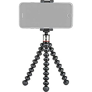 JOBY GripTight ONE GP, Universal Phone Holder, Magnetic GorillaPod Flexible Small Tripod for Smartphone, Foldable and Portable , Watch FIFA World Cup Football, Black