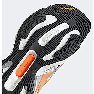 adidas by Stella McCartney SOLARGLIDE Women’S Running Shoes, Ash Pearl/Cloud White/Signal Orange, US 8