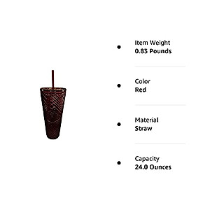 Starbucks 2022 Holiday Jewel Venti 24oz Tumbler with Straw (Red)