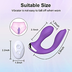 Dual Stimulation App Remote Control Wearable Panty Clitoral Vibrators Rose G Spot Butterfly Vibrator with 9+9 Strong Vibration Mode Acvioo Sex Toys for Women or Couples (Purple)