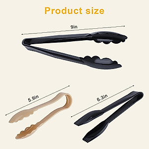12 Pcs Plastic Tongs for Serving Food, Serving Tongs for Buffet, Tongs for Serving Food, Disposable Tongs for Serving Food, Plastic Serving Tongs, Small Plastic Tongs for Catering