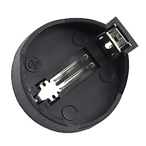 Tegg 10PCS 3V CR2032 CR2025 CR2016 Coin Cell Battery Holder Case Black